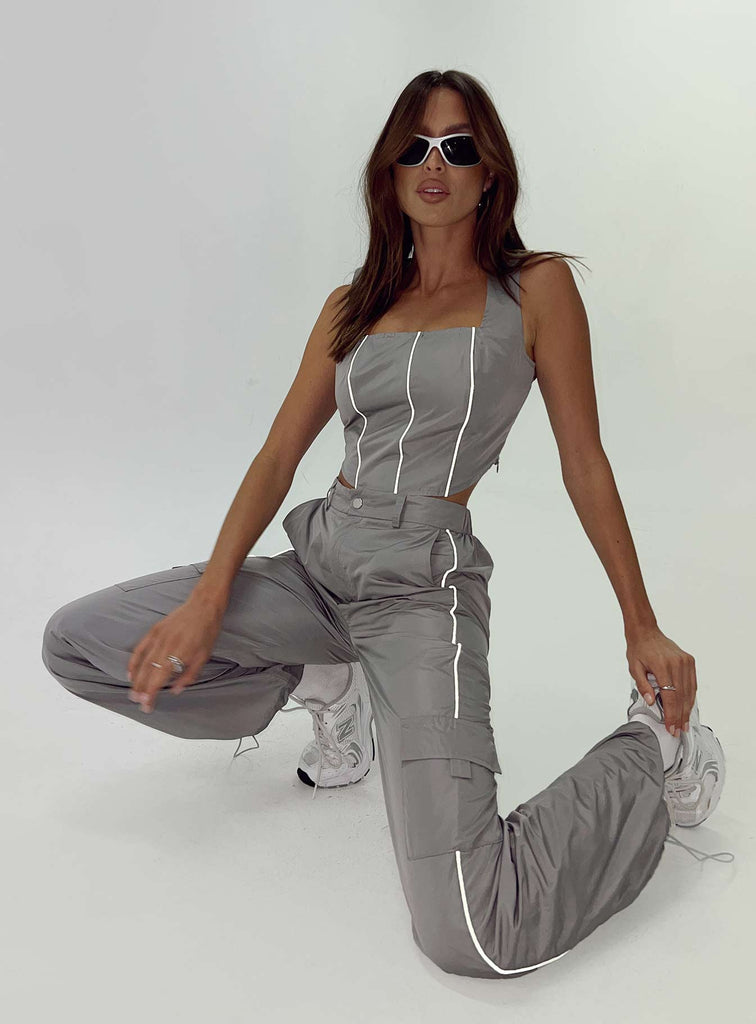 Out Of This World Pants Grey | Princess Polly