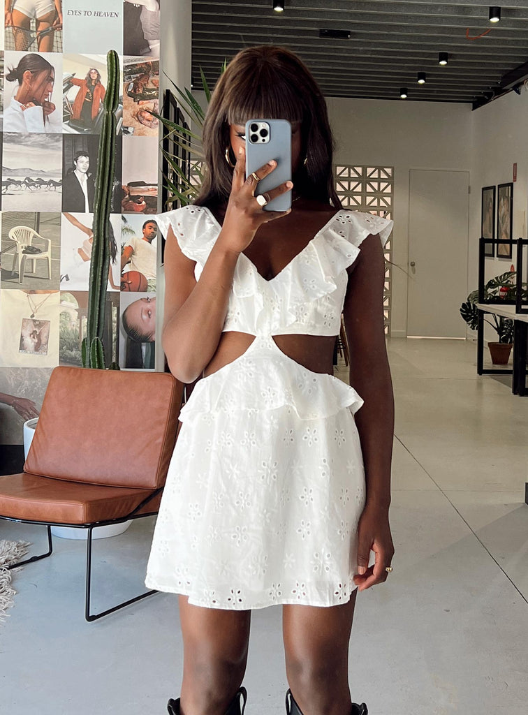 Wrenley Mini Dress White | Princess Polly