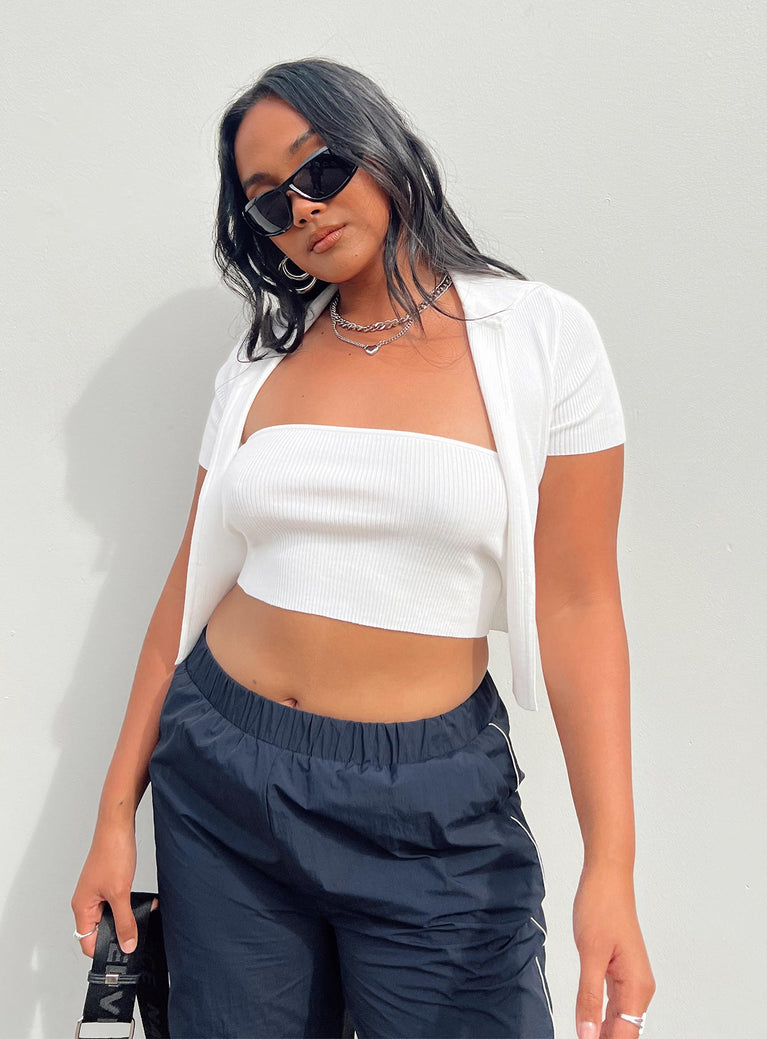 Avah Two Piece Top White | Princess Polly USA