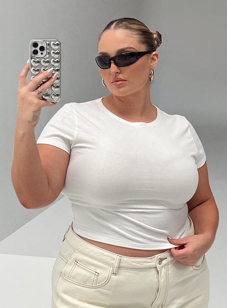 Lex Top White Curve | Princess Polly USA