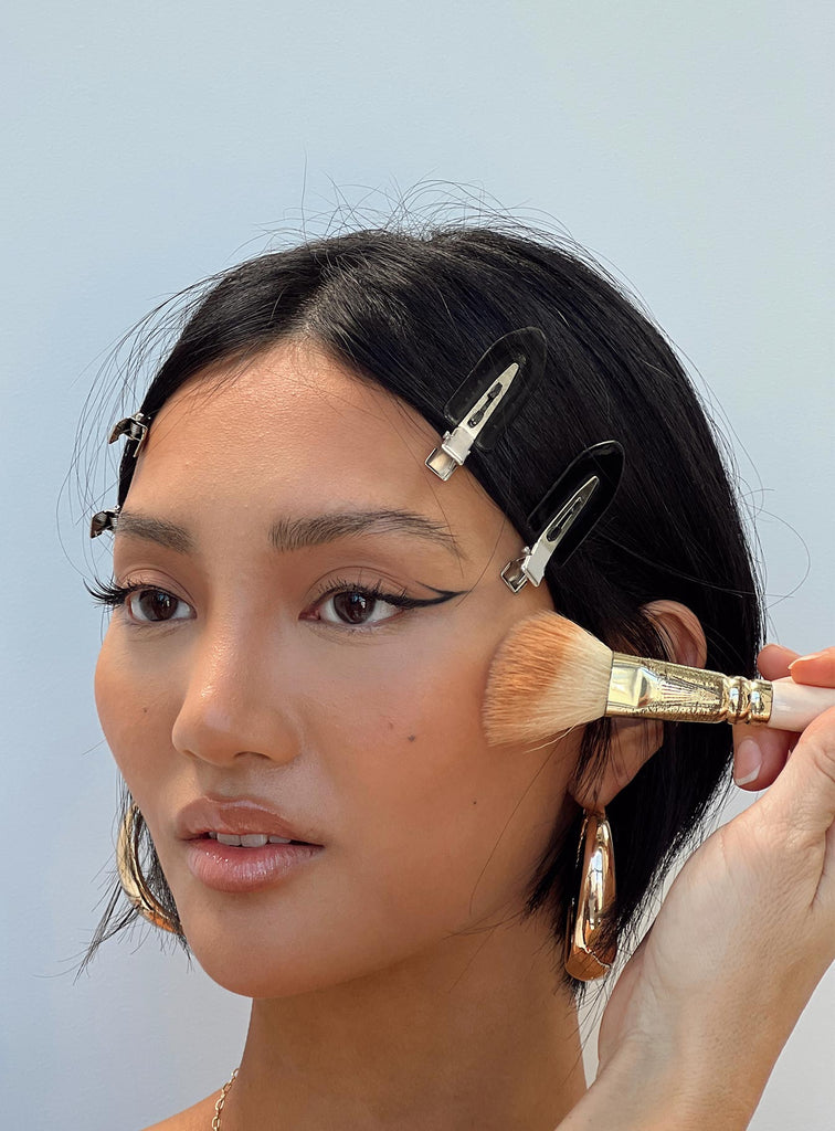 Cotton Candy Hair Clips Black | Princess Polly