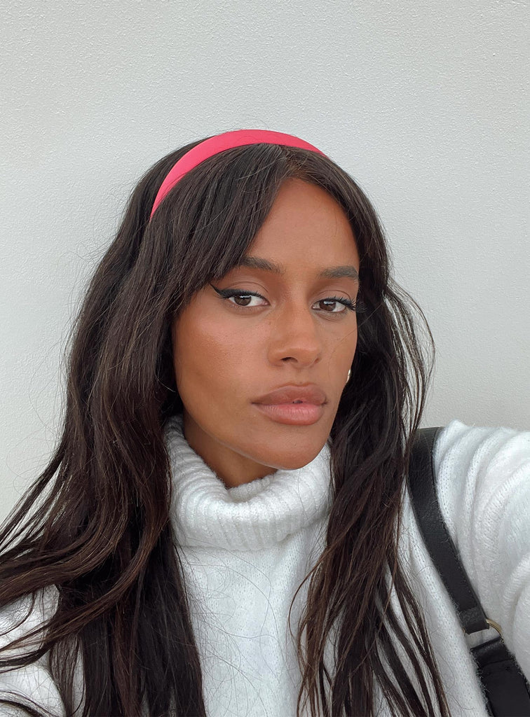 Bratitude Headband Hot Pink | Princess Polly