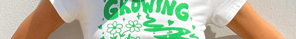 Growing Cropped Tee White