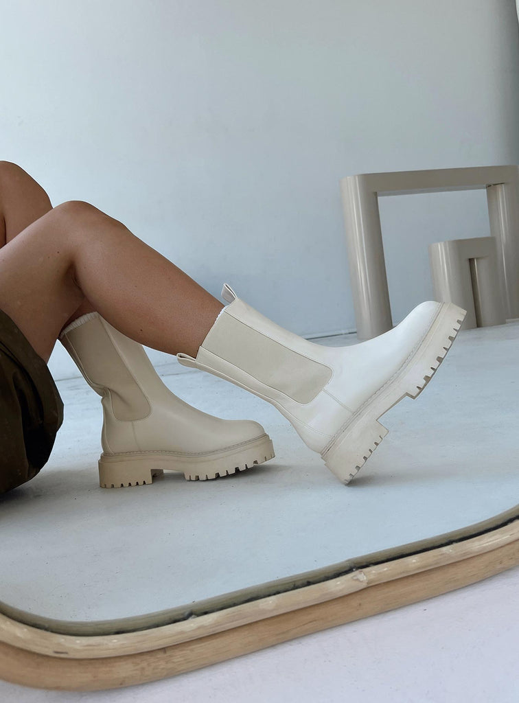 Baker Boots Vanilla | Princess Polly