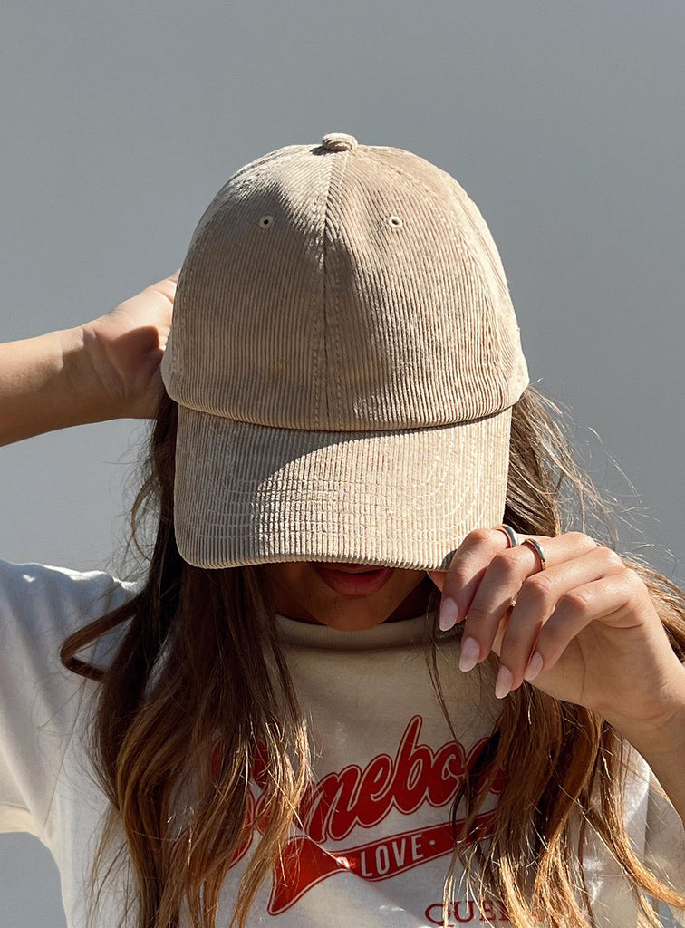 Tamba Corduroy Cap Brown | Princess Polly
