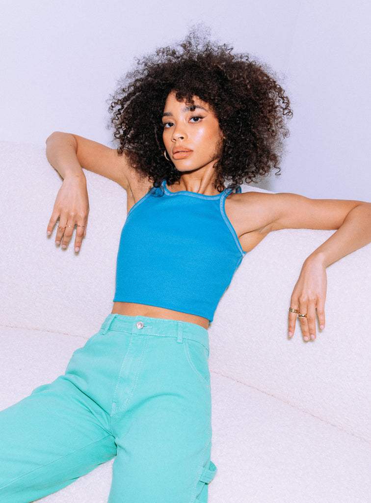 No Love Lost Top Blue | Princess Polly