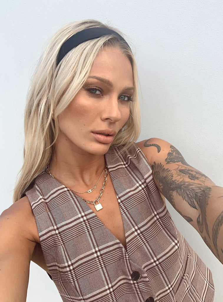 Bratitude Headband Black | Princess Polly