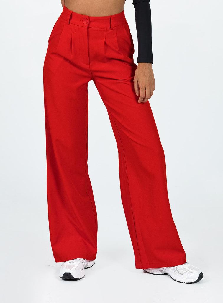 Archer Pants Red | Princess Polly