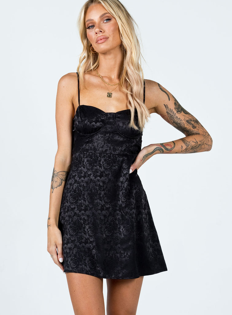Diva Mini Dress Black | Princess Polly