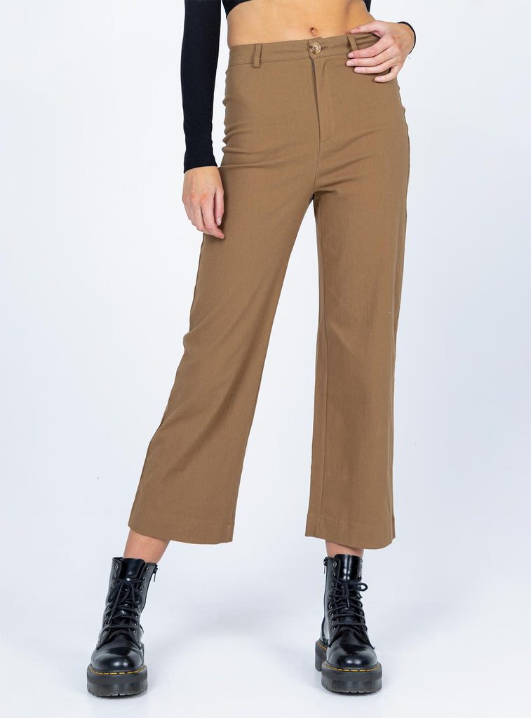 Carter Pants Brown | Princess Polly