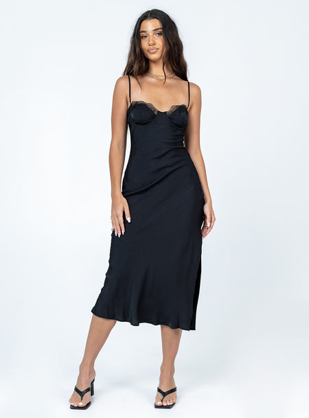 Black Midi Dresses | Mid Length Black Dresses | Princess Polly USA