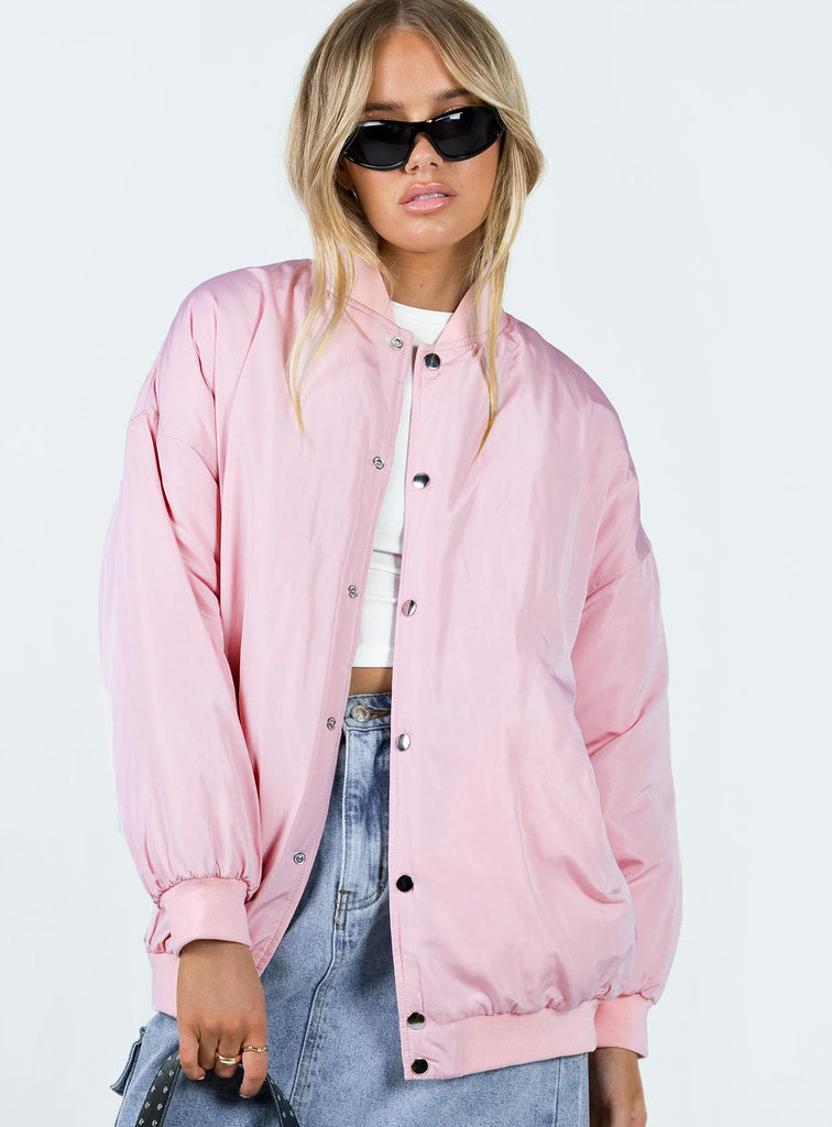 Attinga Bomber Jacket Pink | Princess Polly