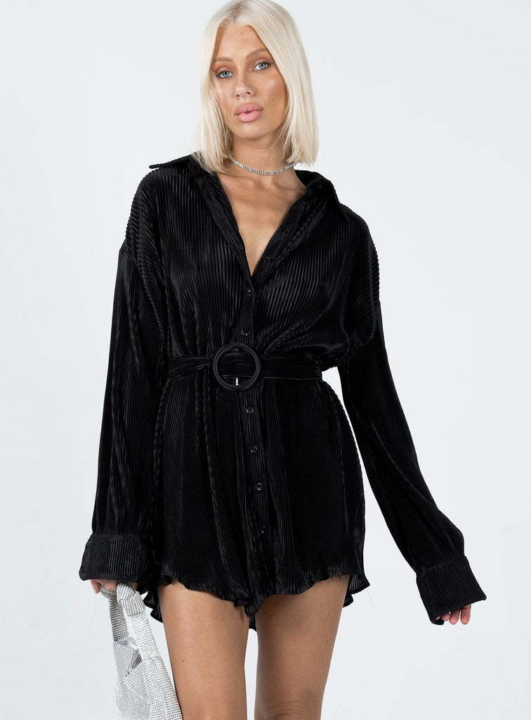 Edena Mini Dress Black | Princess Polly