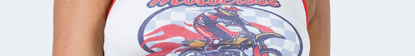 Motocross Crop White