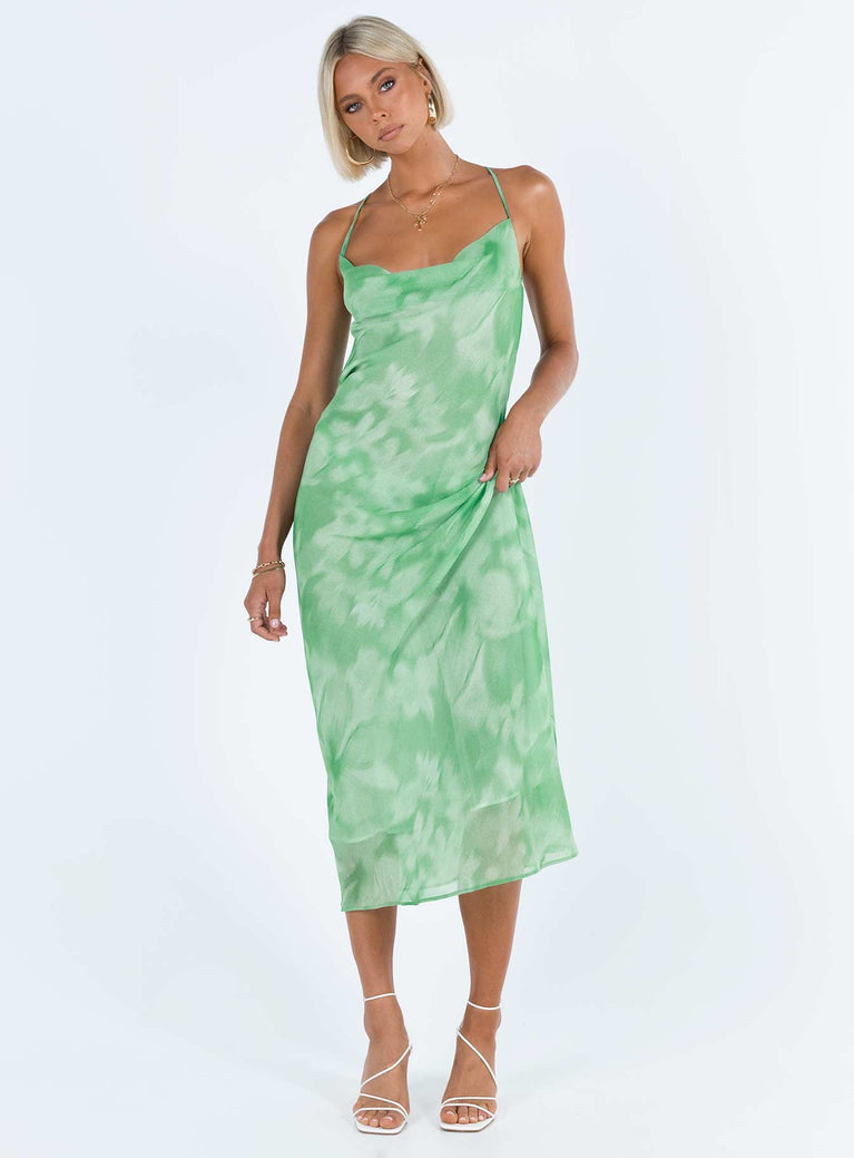 Pantano Maxi Dress Green | Princess Polly USA