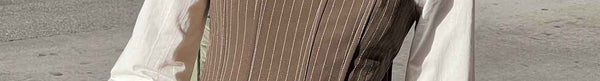 Kyana Corset Pinstripe Brown