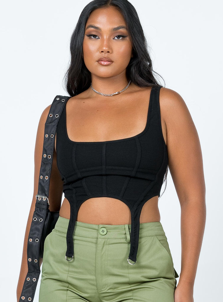 Mackenzie Top Black | Princess Polly