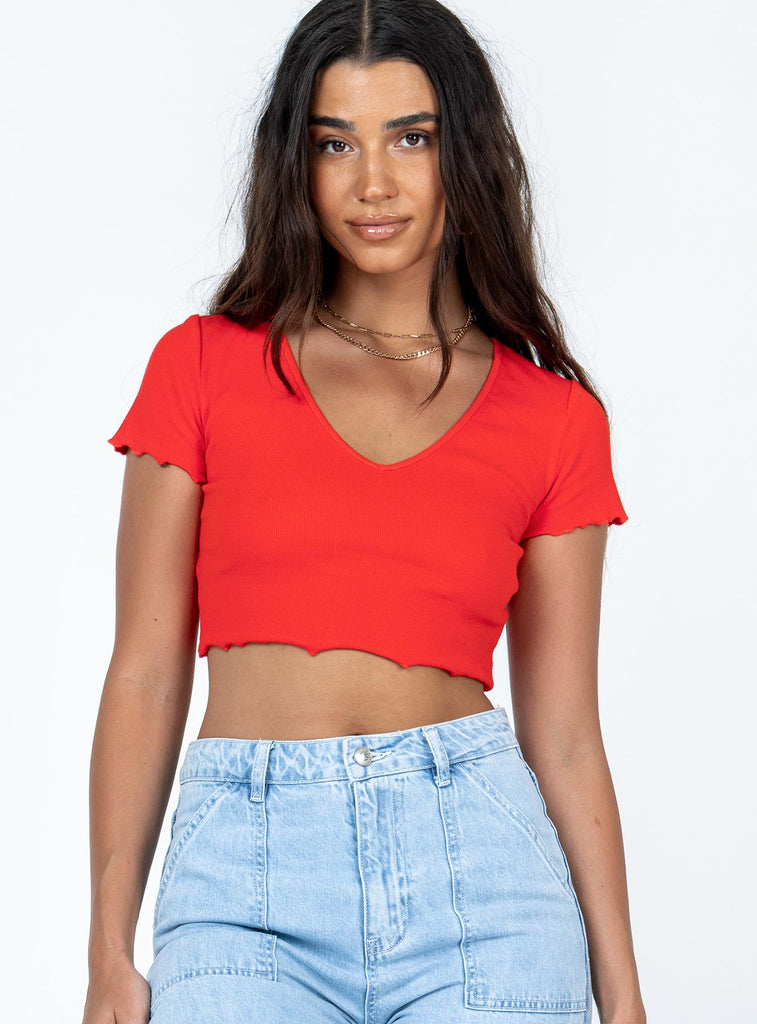 Jody Top Red | Princess Polly USA