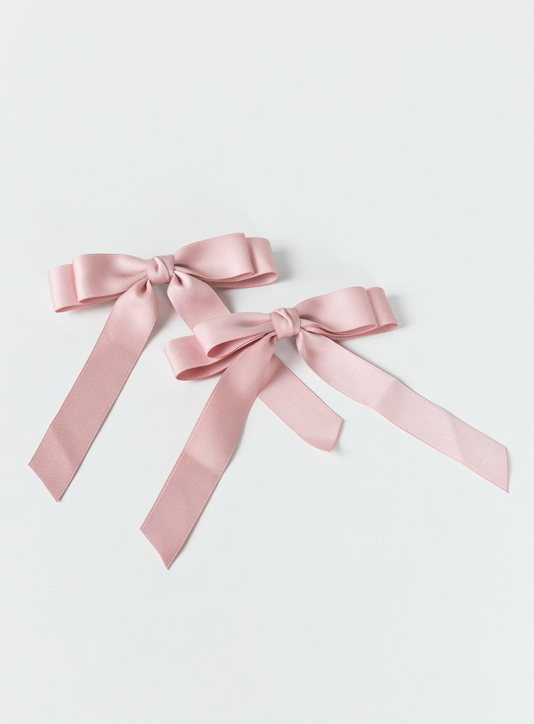 Kinski Hair Bow Pack Pink | Princess Polly