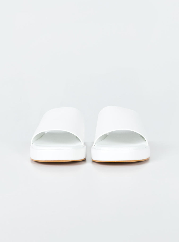 Delia Sandals White | Princess Polly