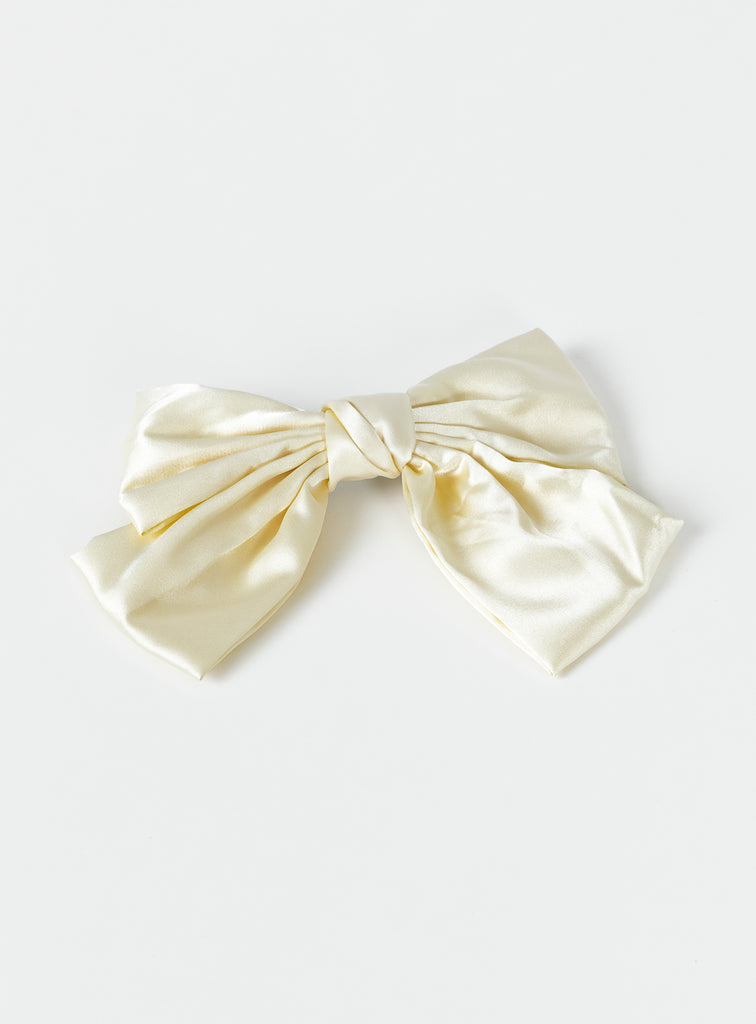 Walters Hair Bow Beige | Princess Polly