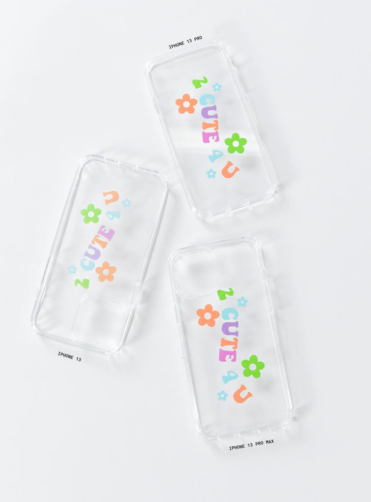 Too Cute iPhone Case Clear / Multi | Princess Polly USA