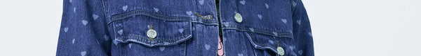 Love Heart Denim Jacket