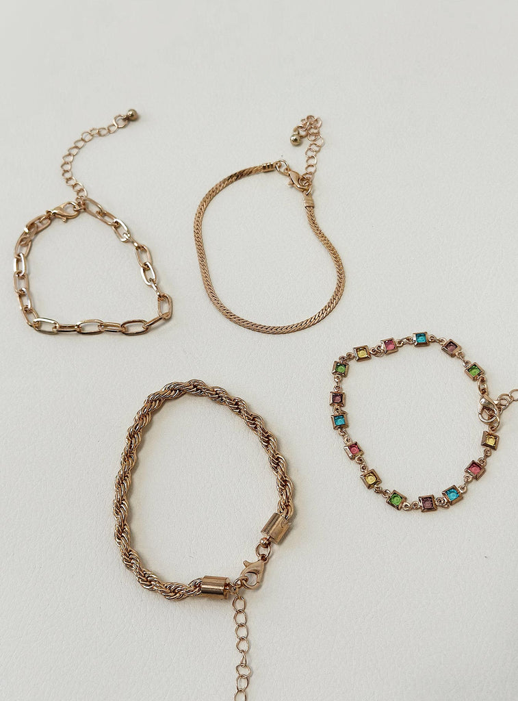 Beecham Bracelet Pack Gold | Princess Polly