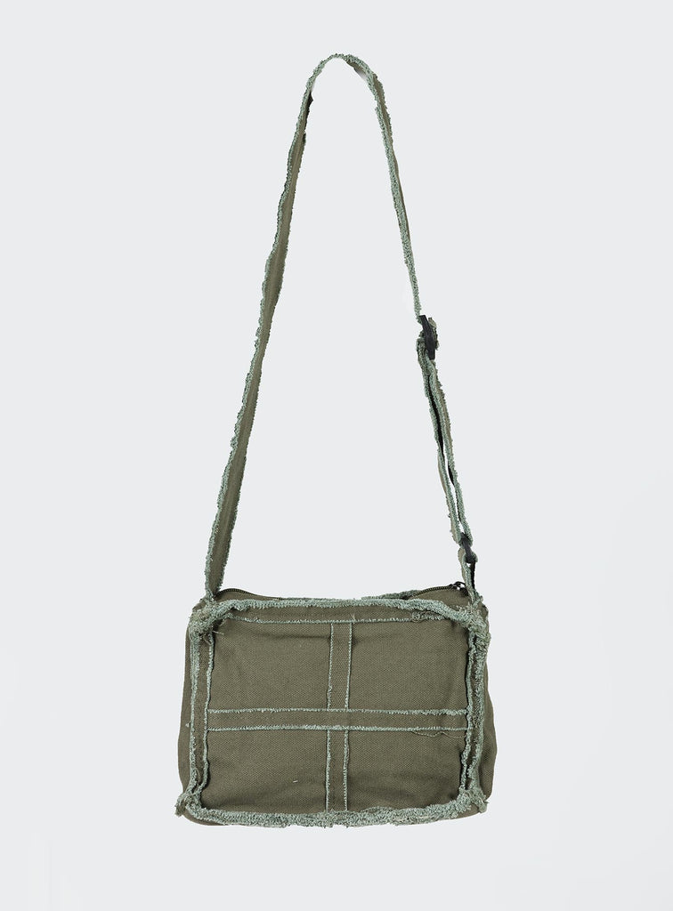 Deverell Crossbody Bag Khaki | Princess Polly