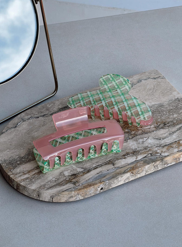 Marisol Hair Clip Pack Green | Princess Polly