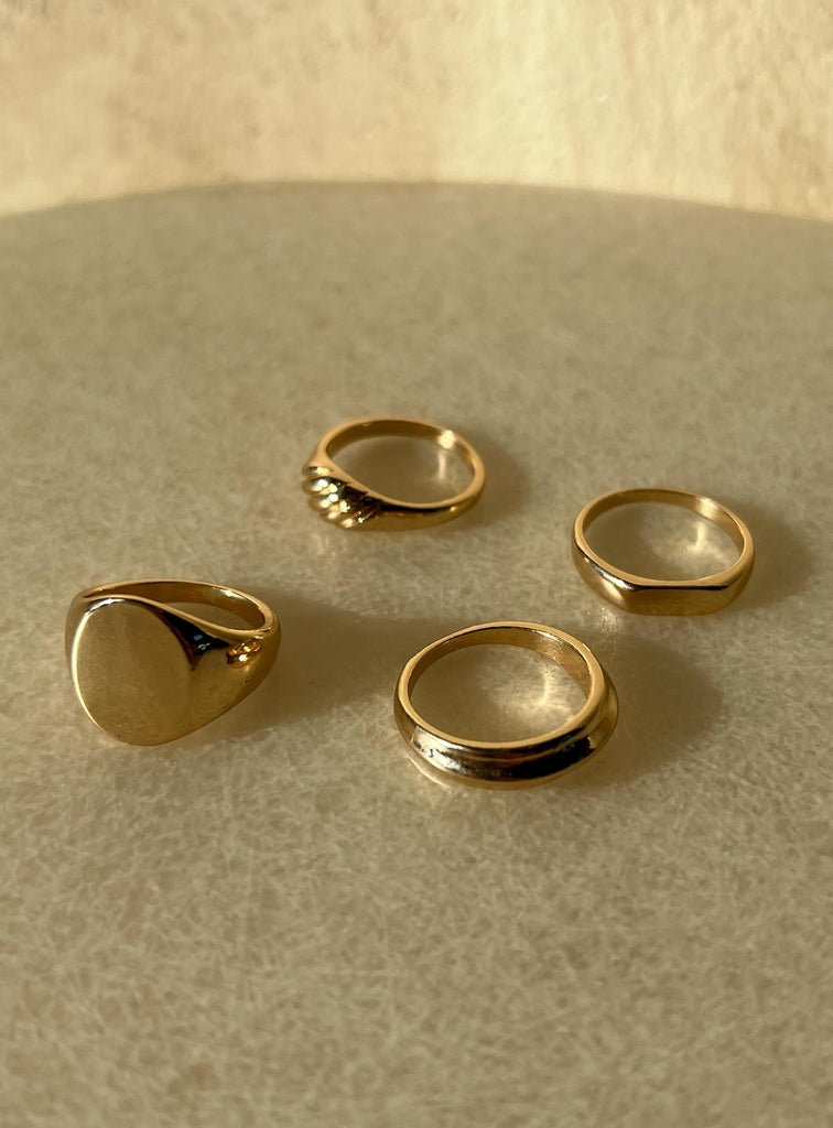 Voodoo Love Ring Set Gold Eco | Princess Polly