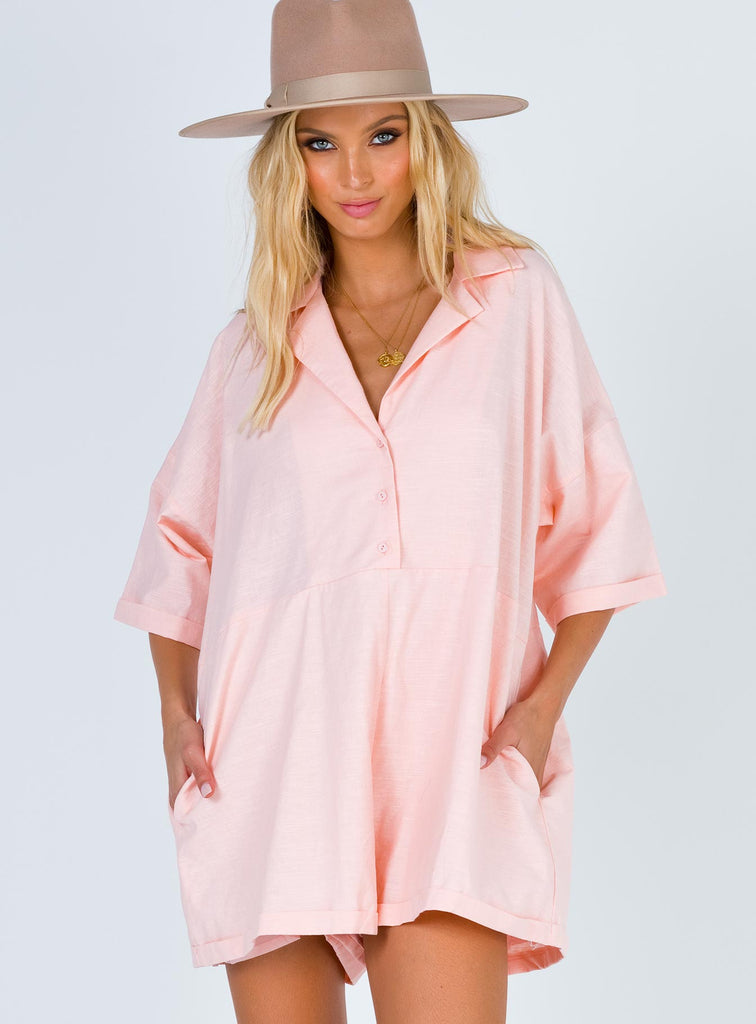 Sinclair Romper Pink | Princess Polly
