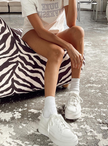 Dylan Sneaker White | Princess Polly