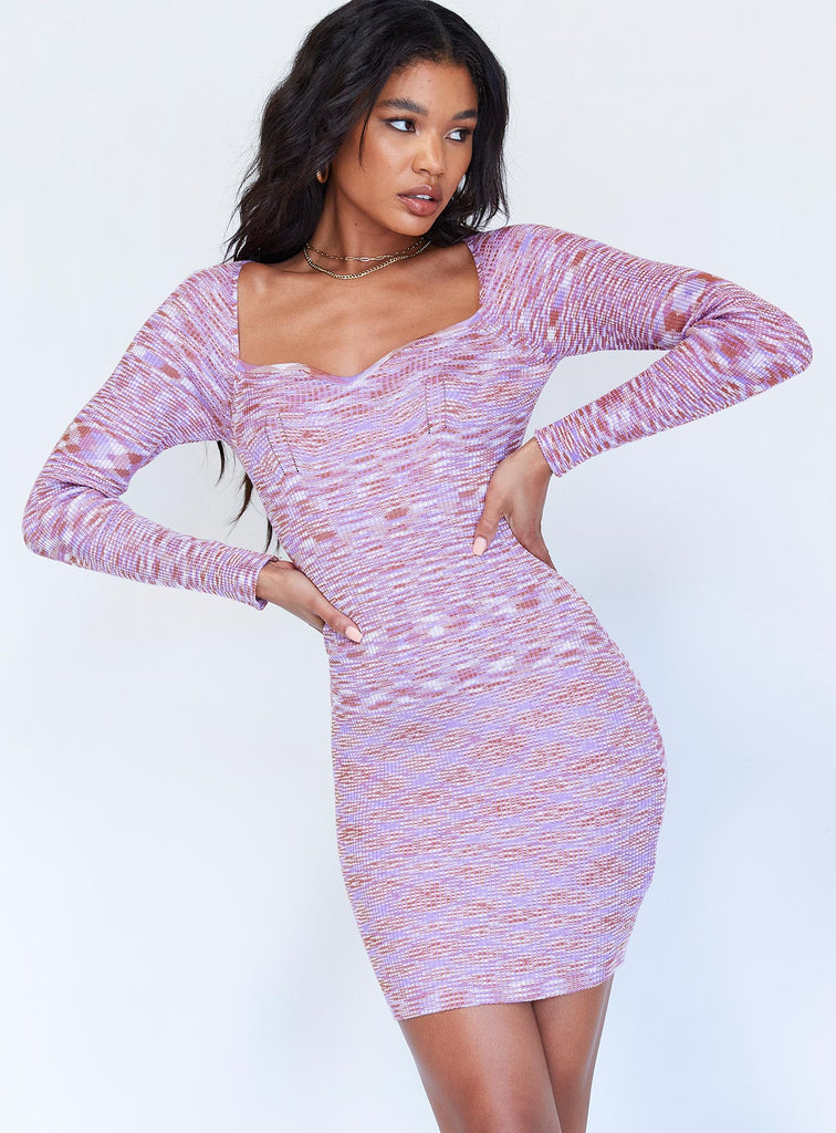 Marabelle Mini Dress Purple | Princess Polly