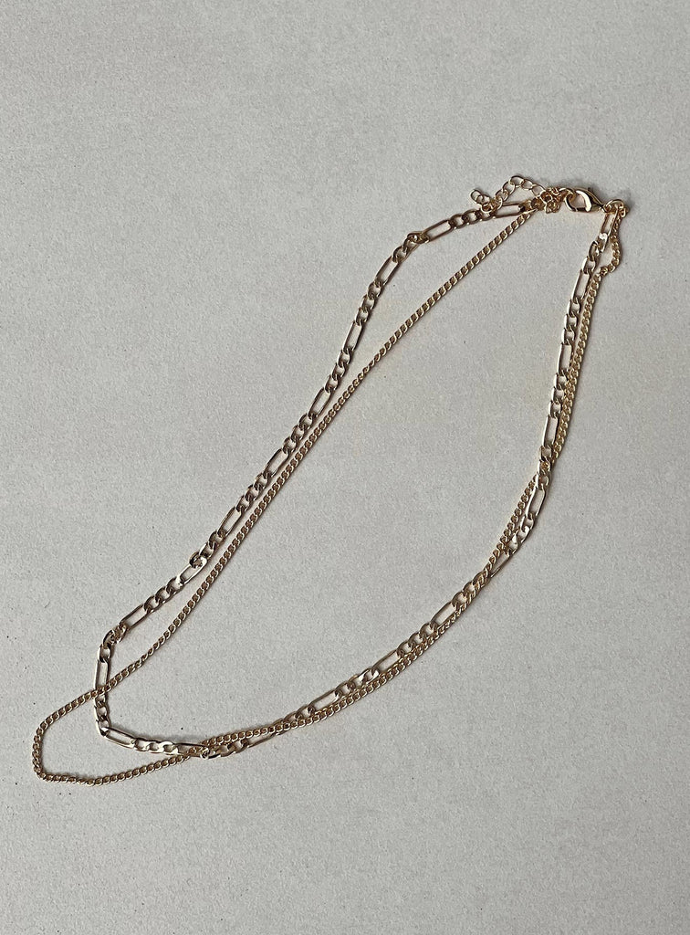 Two Chain Necklace Set Gold | Princess Polly