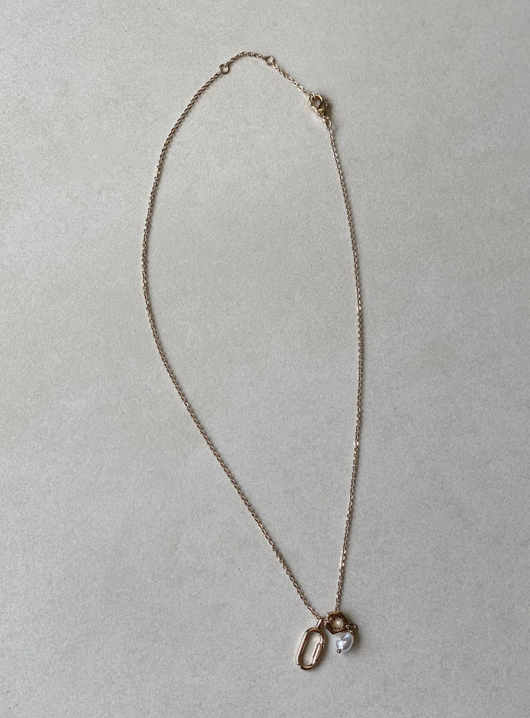 Schofield Pearl Necklace Gold | Princess Polly