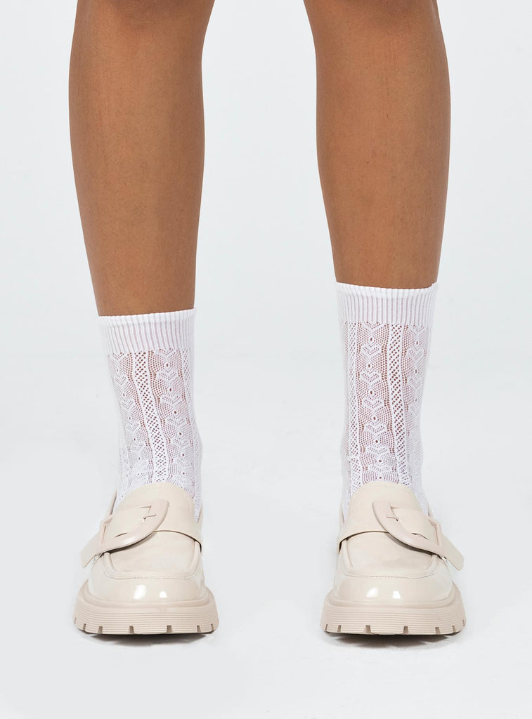 Fitzgerald Loafers Cream | Princess Polly