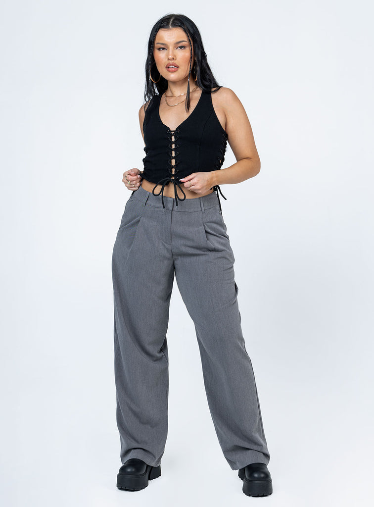 Walker Top Black | Princess Polly