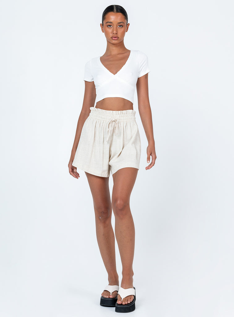 Sarah Shorts Beige | Princess Polly