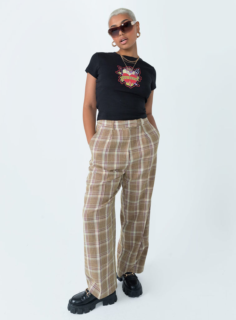 Taz You Devel Longline Baby Tee Black | Princess Polly