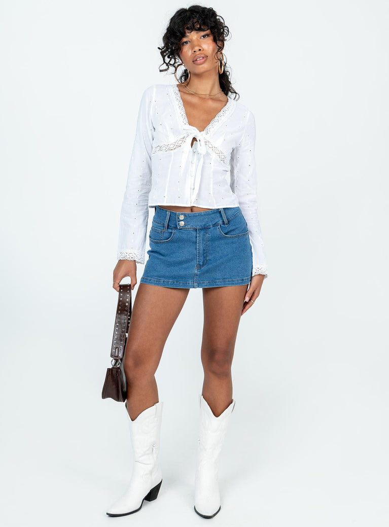 Dominico Shirt Ivory | Princess Polly USA