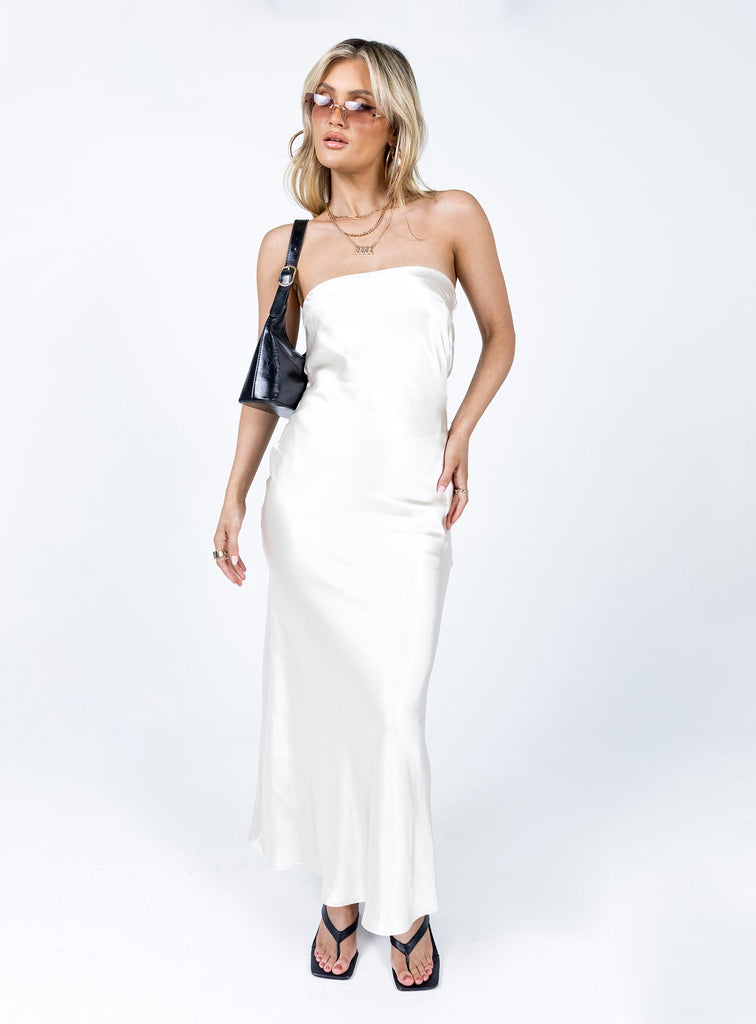Haley Maxi Dress Champagne | Princess Polly