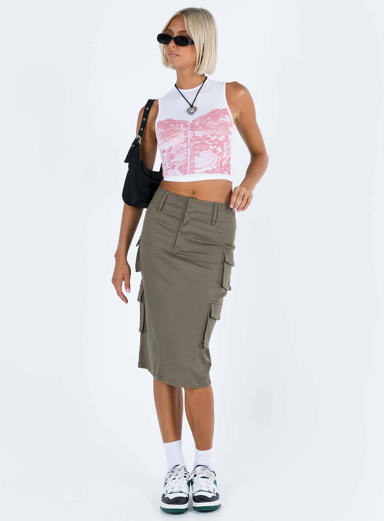 Monlo Top White / Pink | Princess Polly