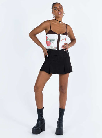 Jack Mini Skirt Black | Princess Polly