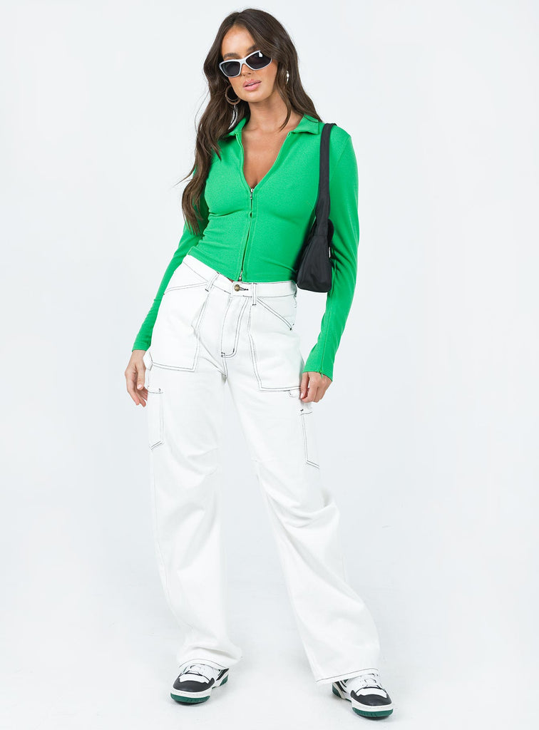 Zinnea Top Green | Princess Polly