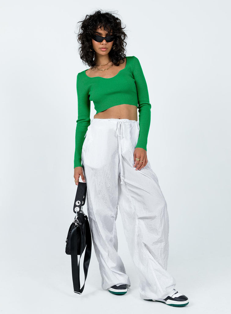 Sarley Long Sleeve Top Green | Princess Polly USA