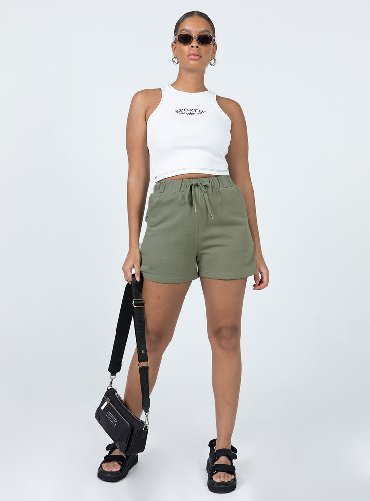 Laura Shorts Green | Princess Polly