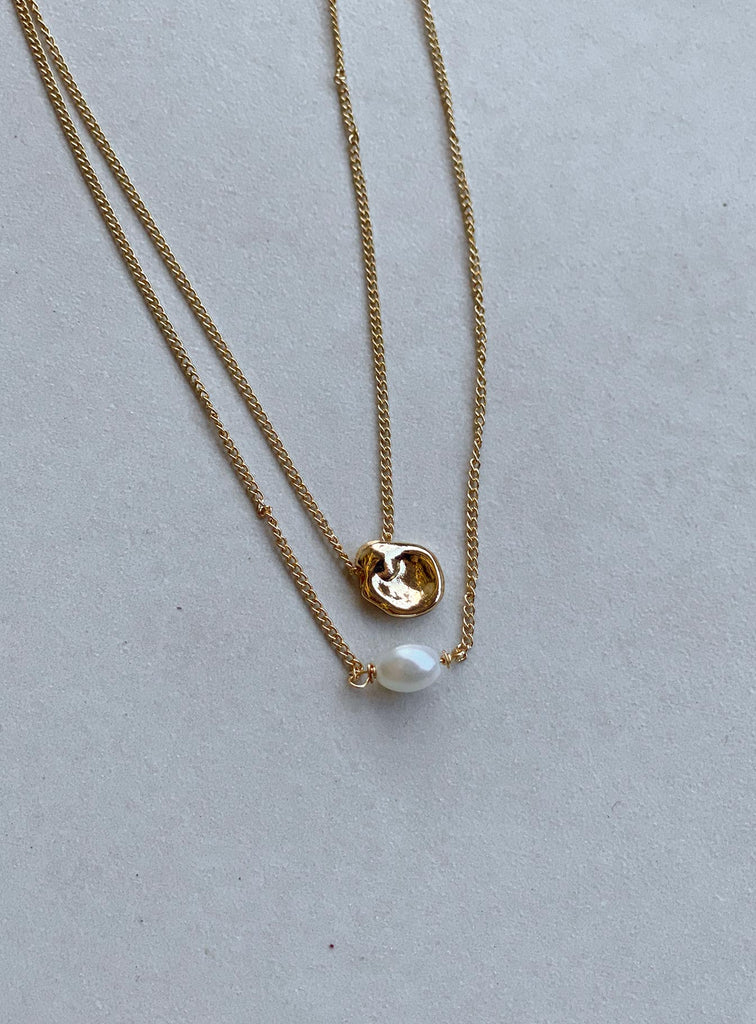 Corindi Pearl Necklace Gold | Princess Polly