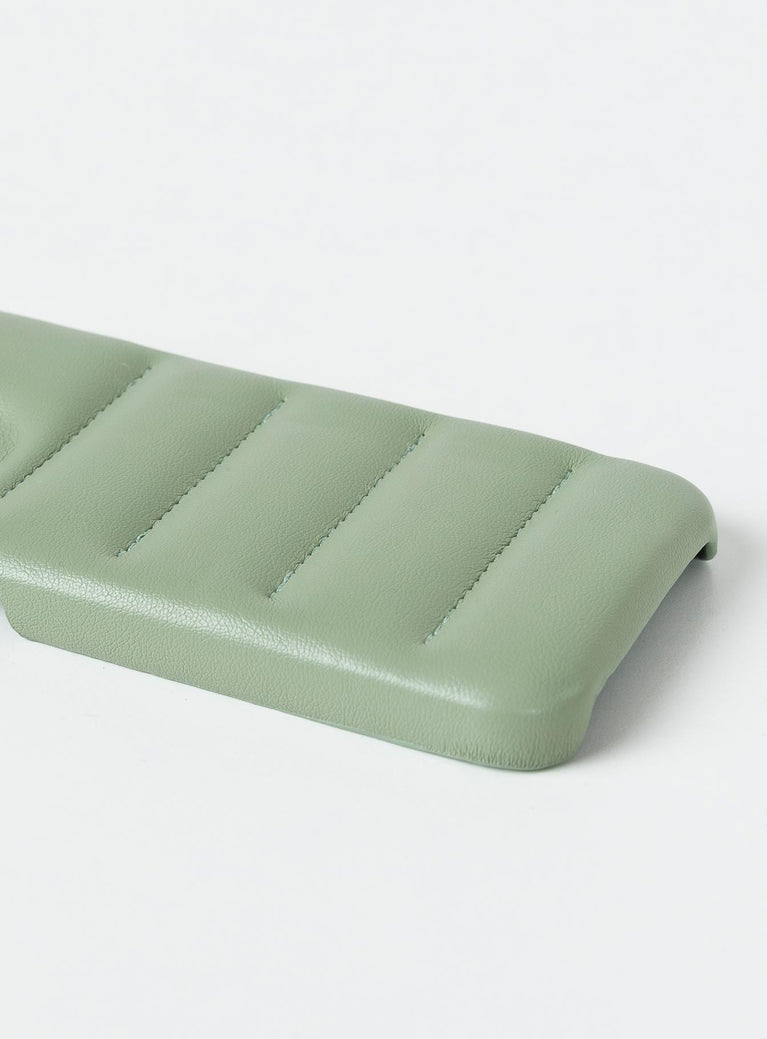 Belk Padded iPhone Case Sage