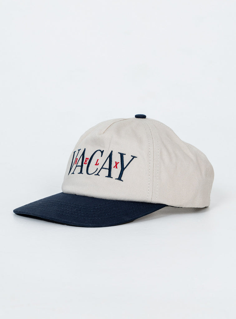 Vacay Hat Cream / Navy | Princess Polly